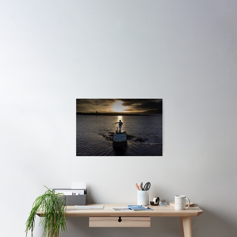 "The Metal Man at Rosses Point in Sligo" Poster by WolfGangGalway ...