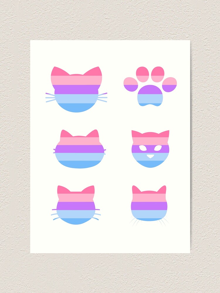 "Catgender Sticker Pack Xenogender- LGBT Catgender Flag Cat Logo ...
