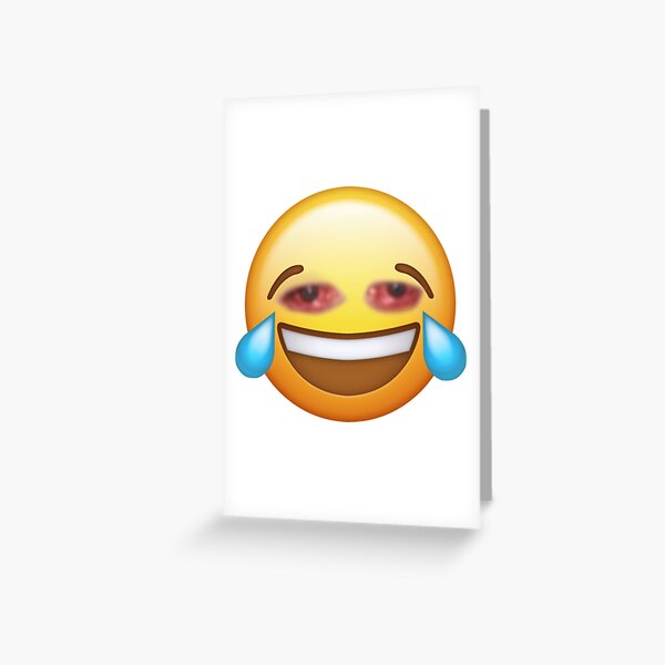 "High laughing emoji meme" Greeting Card for Sale by SLOOTER | Redbubble