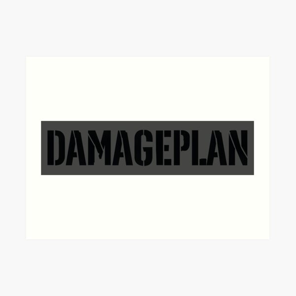 "Damageplan Logo" Art Print by JustAPairofLegs | Redbubble