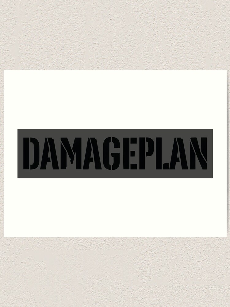 "Damageplan Logo" Art Print by JustAPairofLegs | Redbubble
