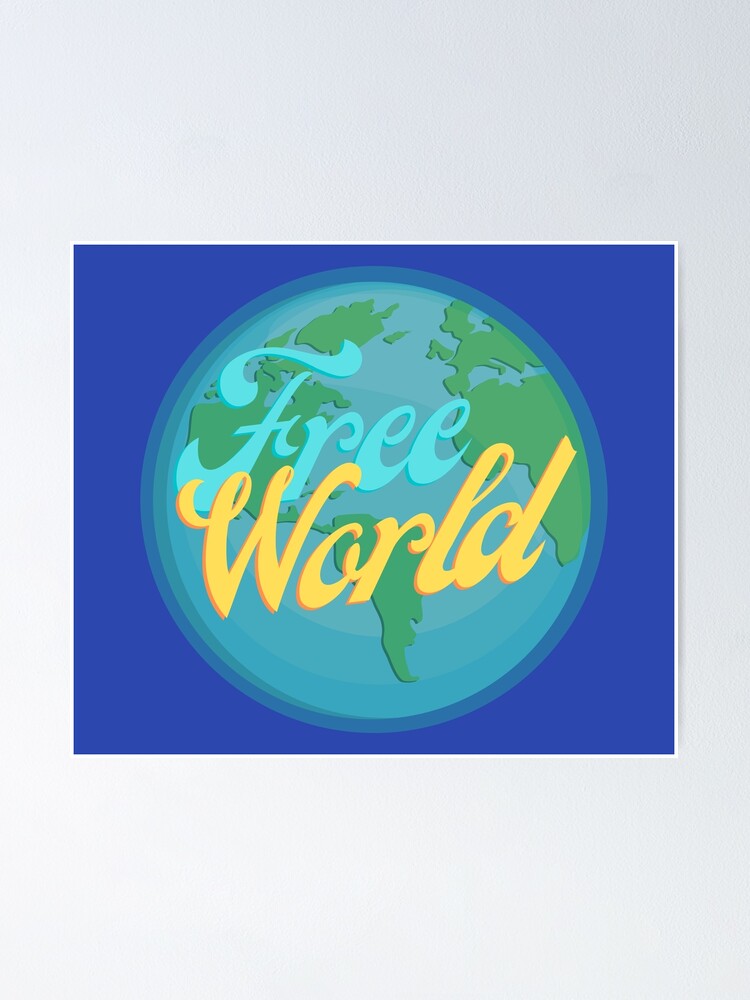 "Free World Logo" Poster by Free-World | Redbubble