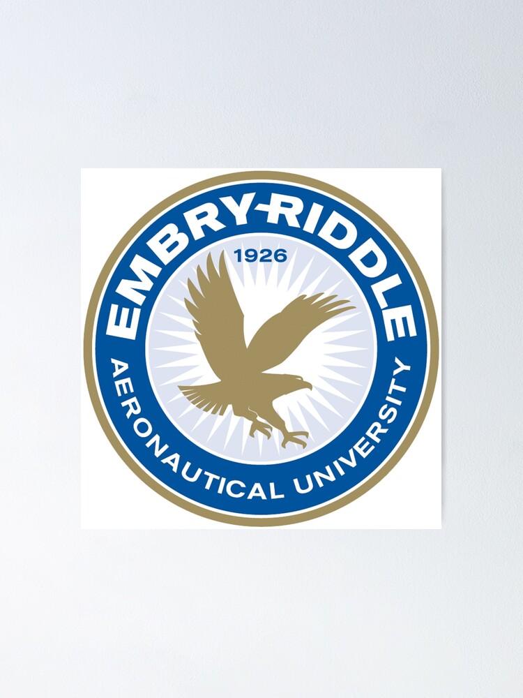 "Embry Riddle Logo" Poster by PizzaCharles | Redbubble