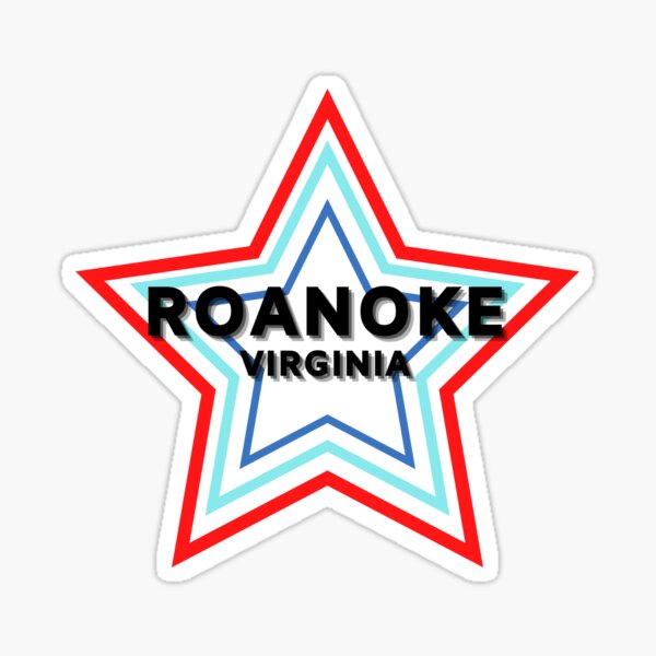"Roanoke Virginia " Sticker for Sale by KIICHI-Designs | Redbubble