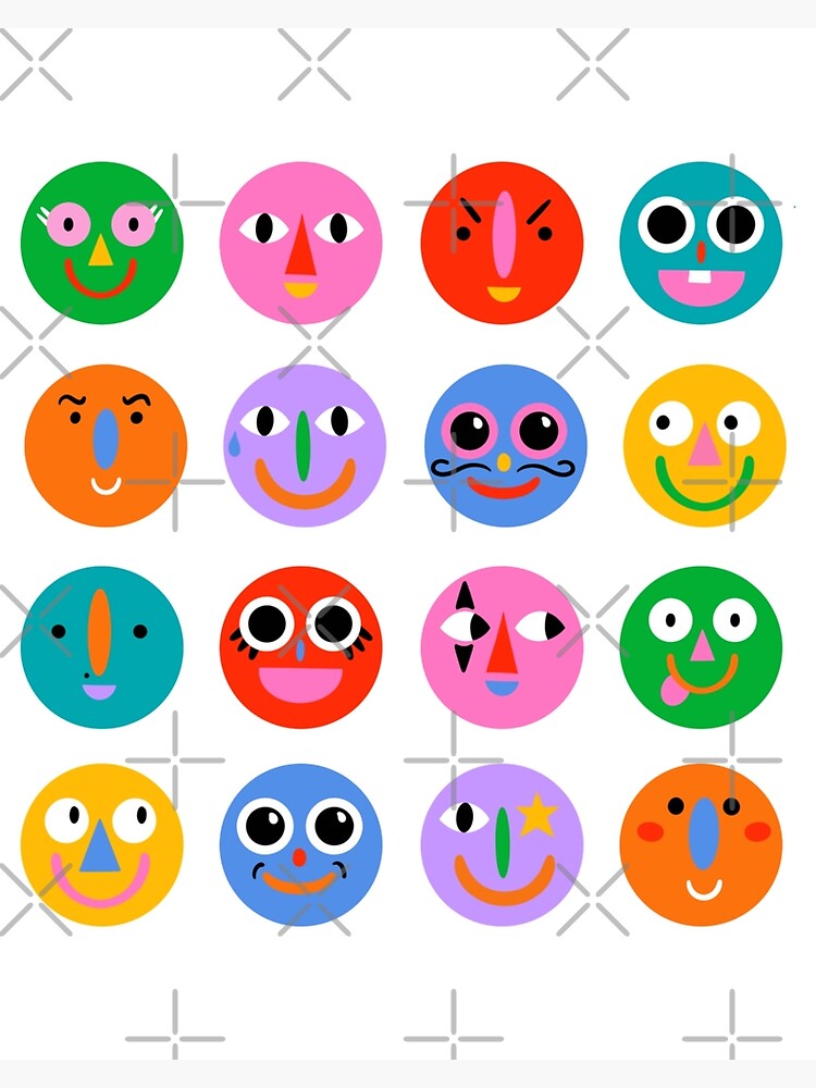 " Smiley faces :)" Poster for Sale by sm-pht | Redbubble