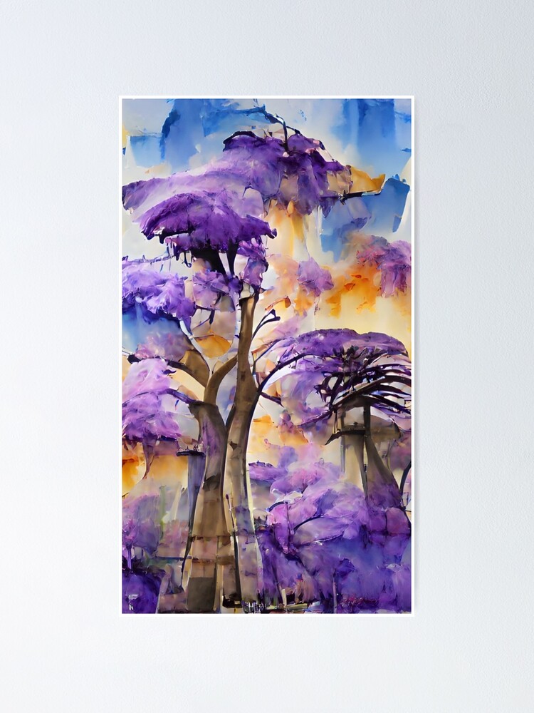 "Jacaranda AI " Poster for Sale by SimonSaysStuff | Redbubble
