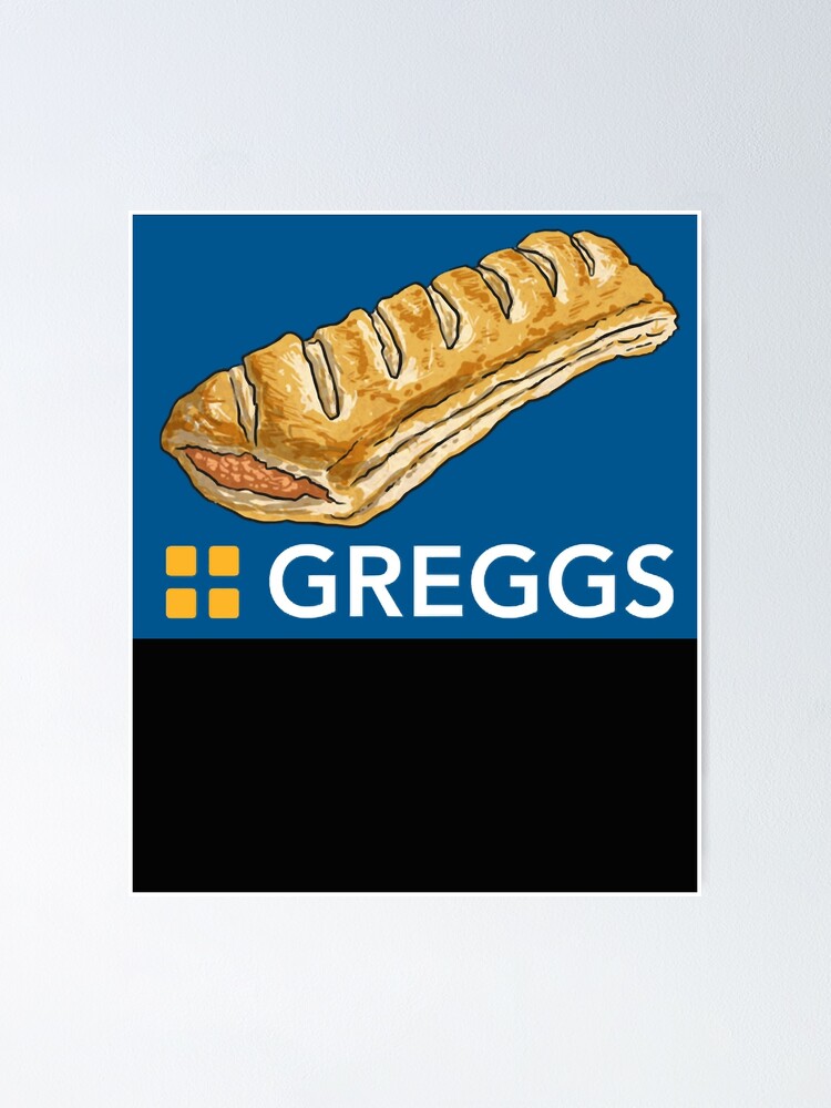 Póster «Logotipo de GREGGS con Sausage Roll Classic» de MaryWrightfd ...
