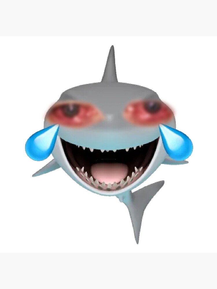 "High shark emoji face meme" Art Print by SLOOTER | Redbubble