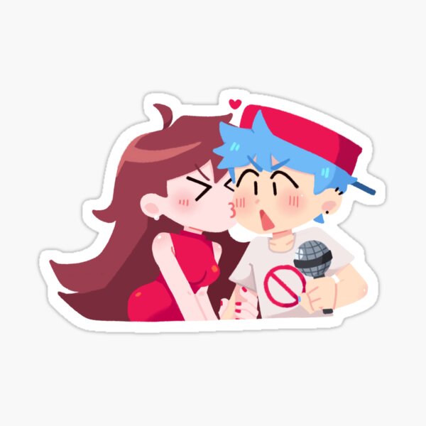 "Friday Night Funkin/FNF: Smooch" Sticker for Sale by mo-kka | Redbubble
