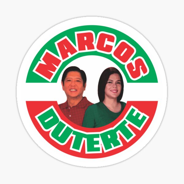 "Marcos Duterte Round Logo with Image " Sticker by PrintiesArts | Redbubble