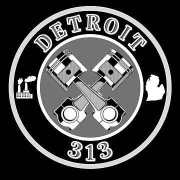 "Detroit 313 Industry " Sticker for Sale by MojaveTradePost | Redbubble