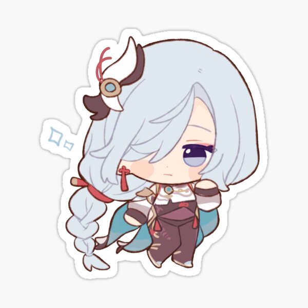 "Genshin Impact Shenhe" Sticker for Sale by YoimiyaChan | Redbubble