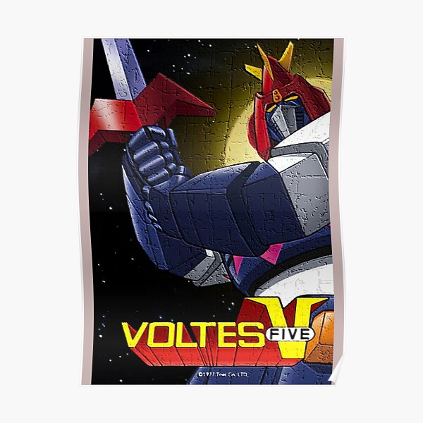 "Voltes V " Poster by PrintiesArts | Redbubble