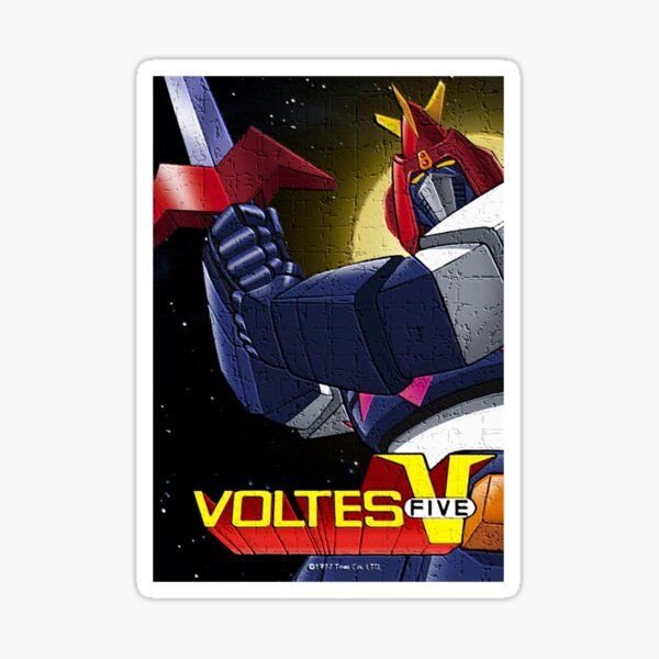 "Voltes V " Sticker for Sale by PrintiesArts | Redbubble