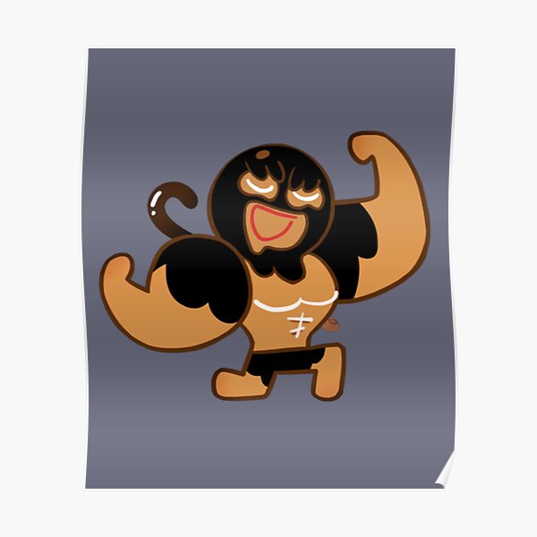 "Muscle Cookie! Cookie Run Kingdom-" Poster for Sale by funnyzoey ...