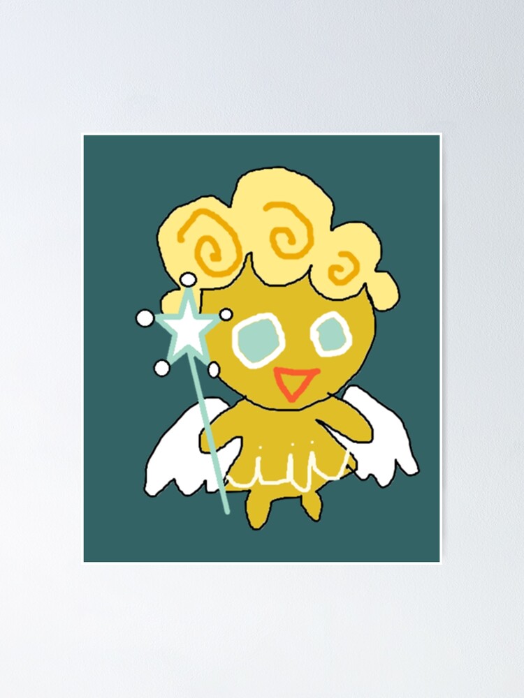 "ms paint cookie run angel cookie" Poster for Sale by funnyzoey | Redbubble