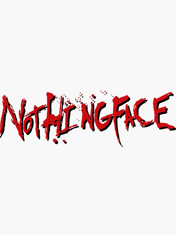 "NothingFace Band Logo" Sticker for Sale by AlbinoSeau12 | Redbubble