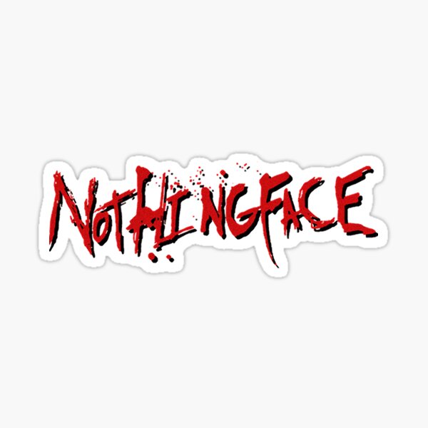 "NothingFace Band Logo" Sticker for Sale by AlbinoSeau12 | Redbubble
