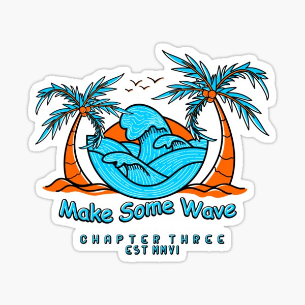 "make some new wave" Sticker for Sale by Nolmo | Redbubble