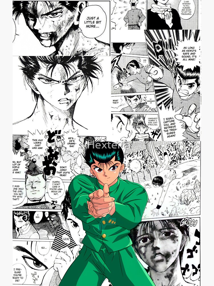 "Yusuke" Sticker for Sale by Hexteria | Redbubble