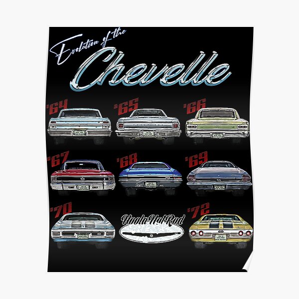 "Evolution of the Chevelle, Hotrod, Muscle Car Classic " Poster for ...