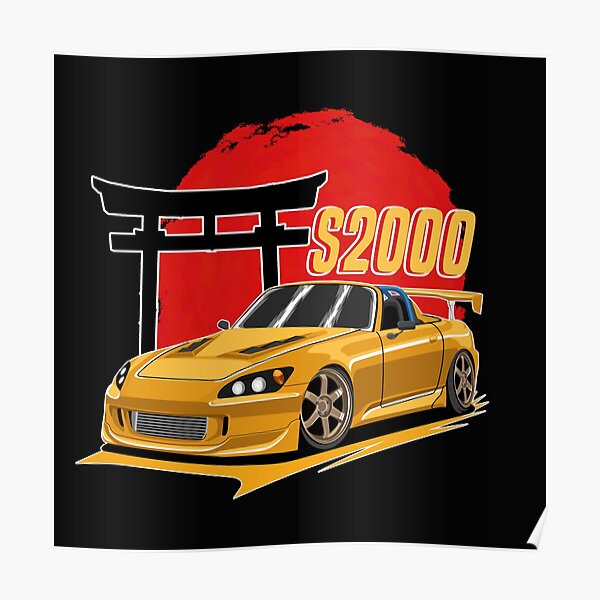"S2000 JDM Car " Poster for Sale by Ryzdesain | Redbubble