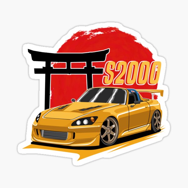 "S2000 JDM Car " Sticker for Sale by Ryzdesain | Redbubble