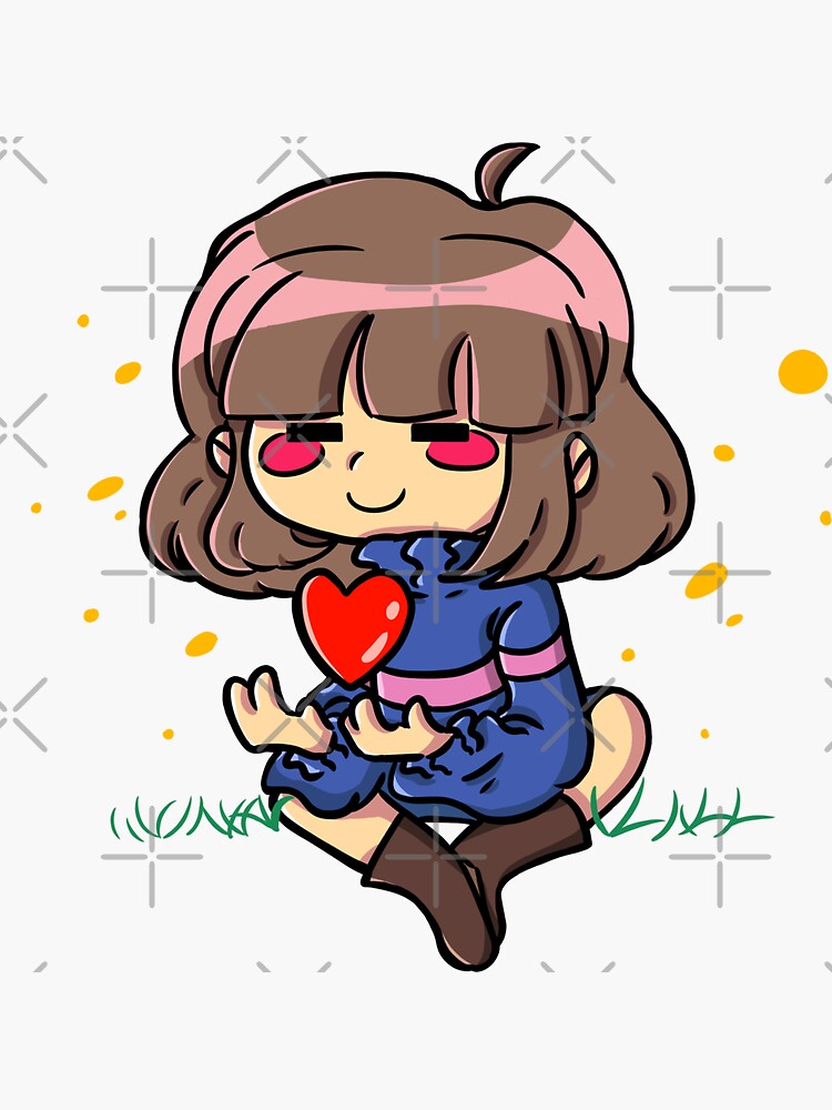"Frisk's Determination" Sticker for Sale by Mantonieta-Art | Redbubble