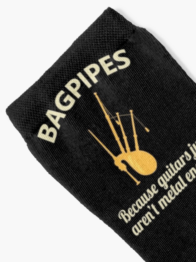 "Bagpipe Scotland Music Player Funny Scottish Gift " Socks for Sale by ...