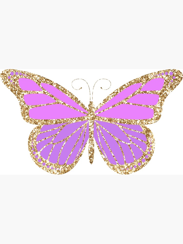 "Butterfly Purple Gold Glitter Sparkles" Photographic Print for Sale by ...