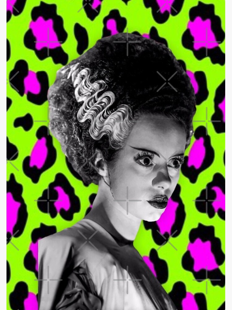 "Bride of Frankenstein punk leopard " Poster for Sale by StrangeDollz ...