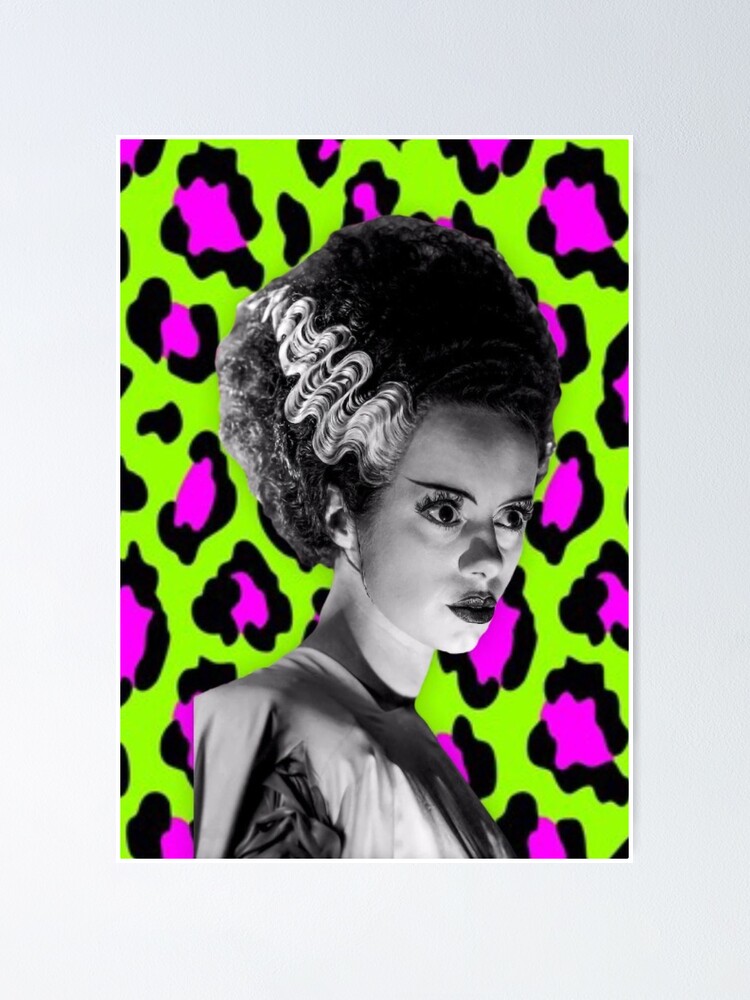"Bride of Frankenstein punk leopard " Poster for Sale by StrangeDollz ...
