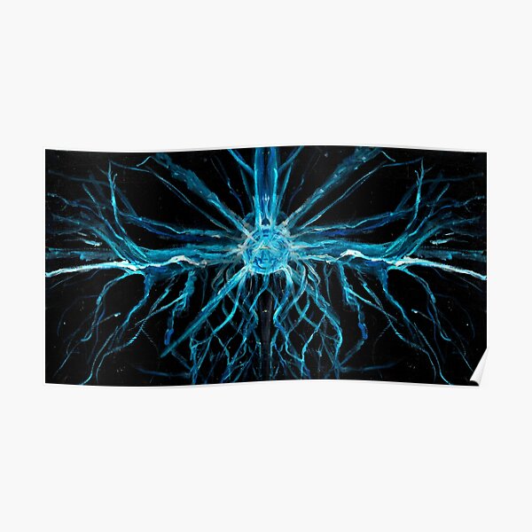 "Tesla coil blue plasma globe unlimited power source" Poster for Sale ...