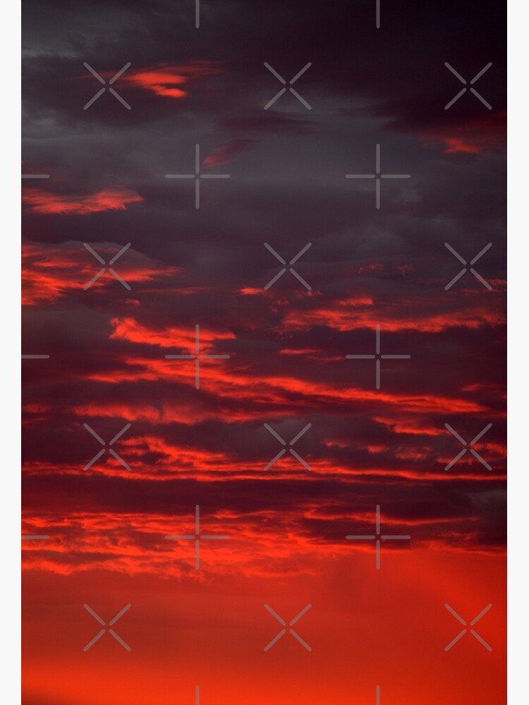 "Red Sky" Poster for Sale by evolutionx | Redbubble