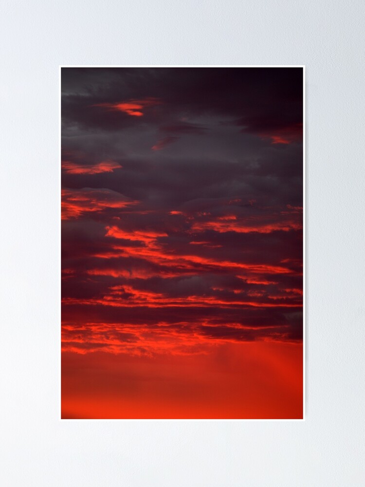 "Red Sky" Poster for Sale by evolutionx | Redbubble