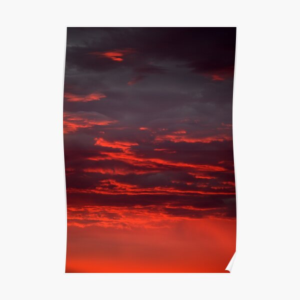 "Red Sky" Poster for Sale by evolutionx | Redbubble