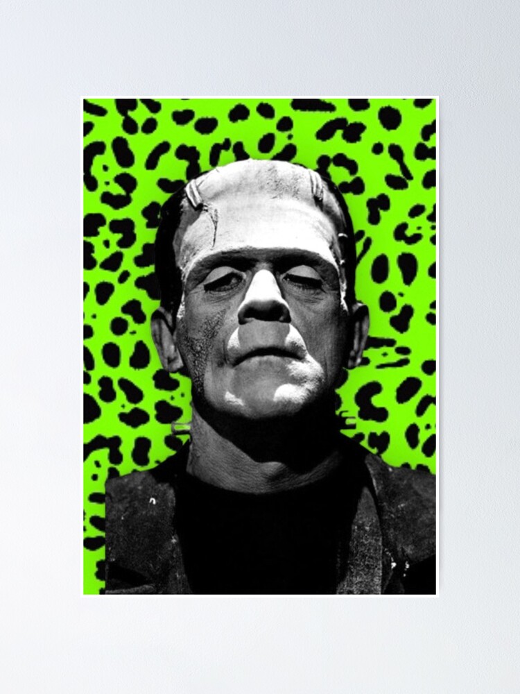 "Frankenstein punk leopard " Poster for Sale by Spooky Witch Dream ...