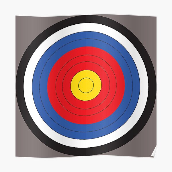 "Archery Target Logo" Poster by gun80sgun | Redbubble