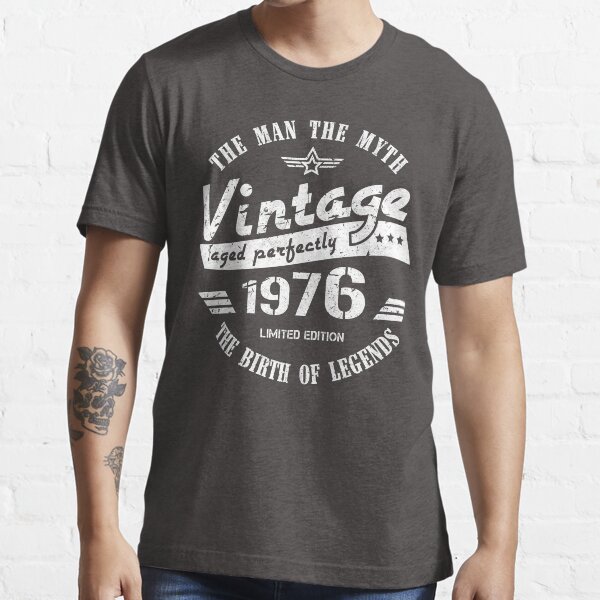"Vintage 1976 - 46th Birthday Gift For Men" T-shirt for Sale by yetbubble | Redbubble | made in ...