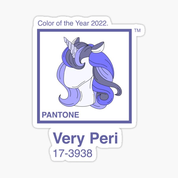 "Unicorn Very Peri & White" Sticker for Sale by SparrowLag | Redbubble