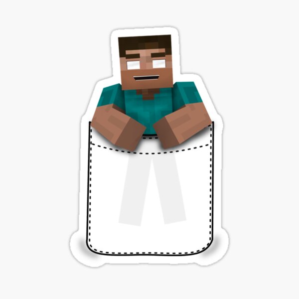 "Minecraft Pocket Herobrine Essential" Sticker for Sale by AnnaCarter70 ...