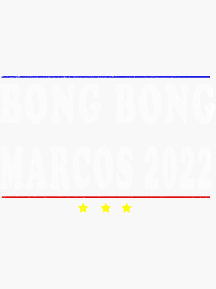 "BBM 2022 Bong Bong Marcos Philippines support " Sticker for Sale by ...