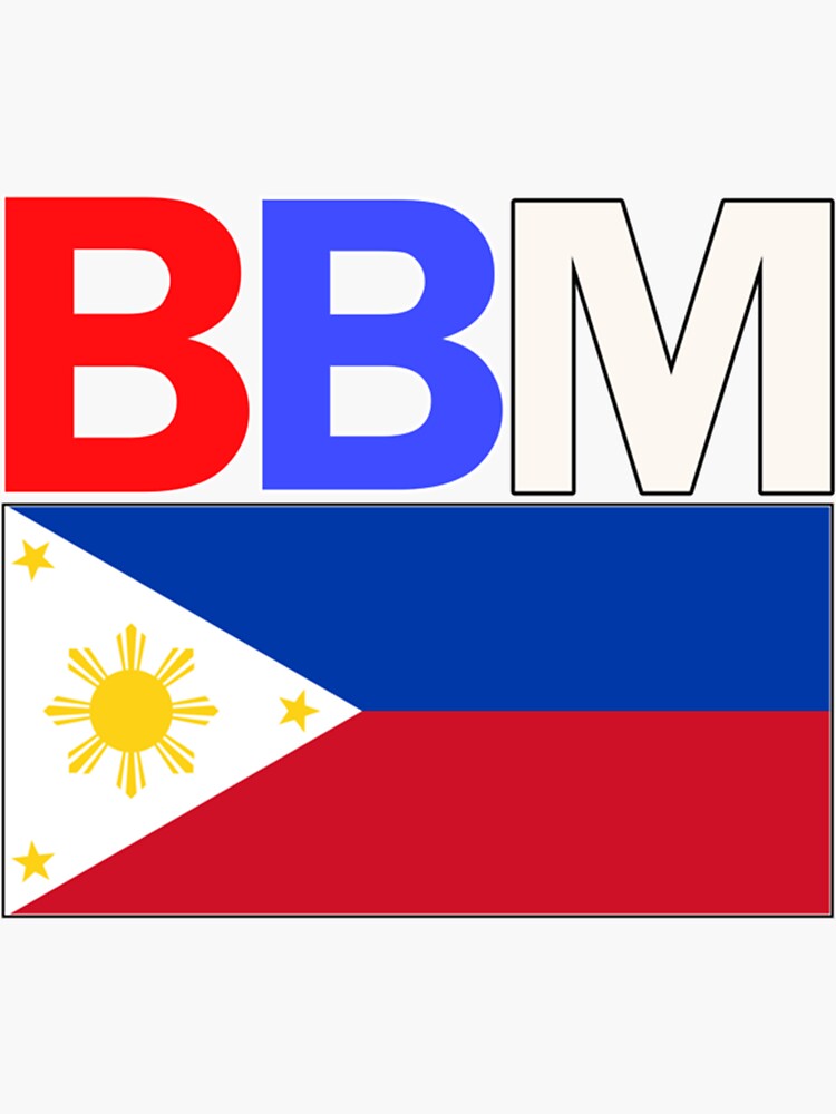 "BBM Bong Bong Marcos " Sticker for Sale by MGcraftsStore | Redbubble