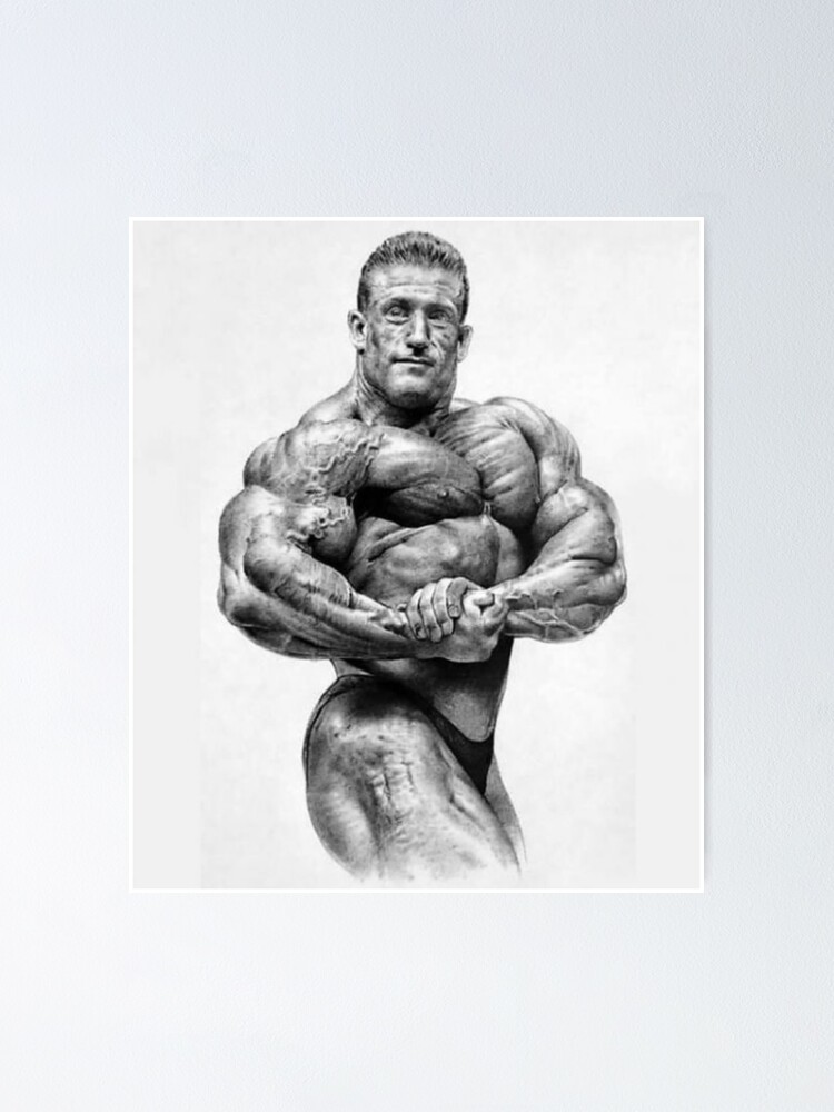 Poster « Dorian Yates - Biceps Cage », par BarbellClothing | Redbubble