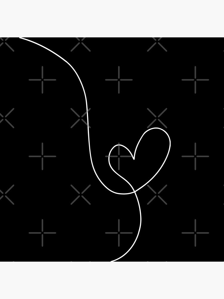 "White Heart One Line Art - Heart Continuous Line - White Heart Single ...