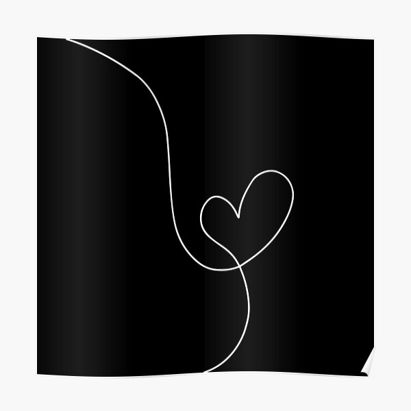 "White Heart One Line Art - Heart Continuous Line - White Heart Single ...