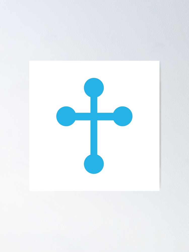 "Map Symbol – Cathedral or Abbey" Poster for Sale by AvengingMeteor ...