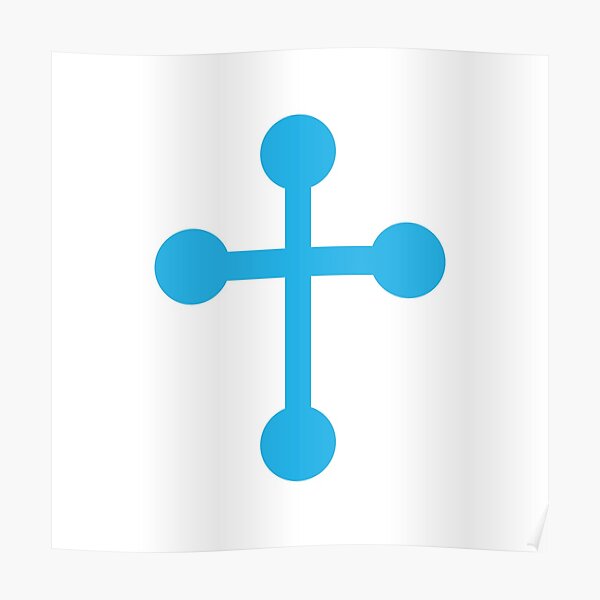 "Map Symbol – Cathedral or Abbey" Poster for Sale by AvengingMeteor ...