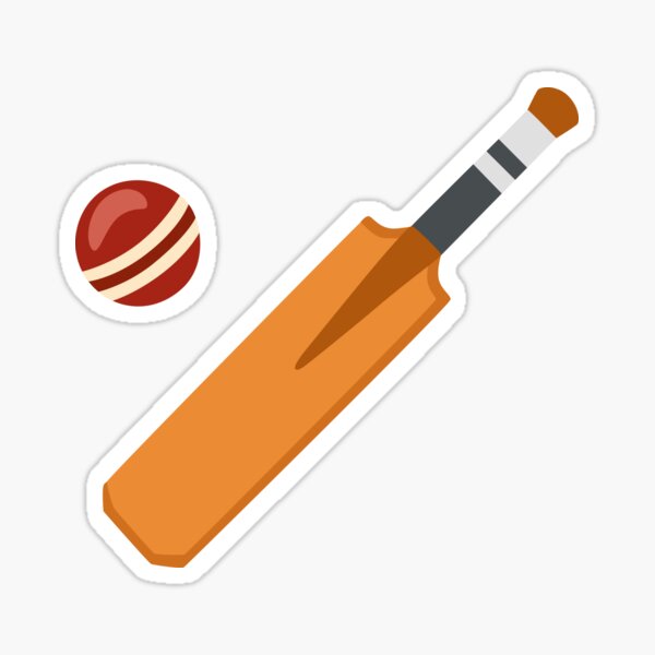 " Cricket Bat and Ball Gift for Cricket Game fan" Sticker for Sale by ...