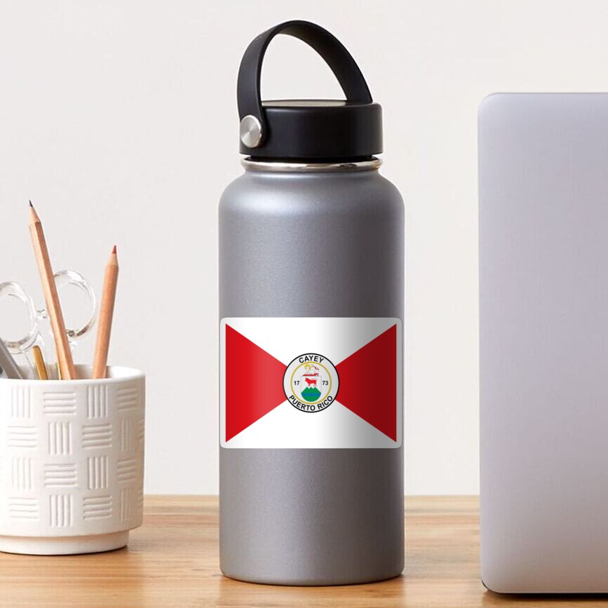 "Flag of Cayey, Puerto Rico" Sticker for Sale by Shav | Redbubble